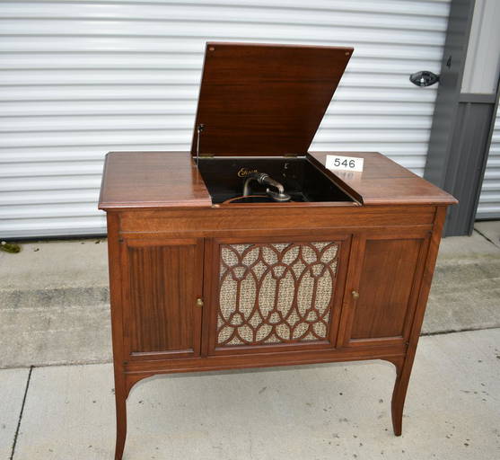 Edison Floor Model Console Disc Phonograph