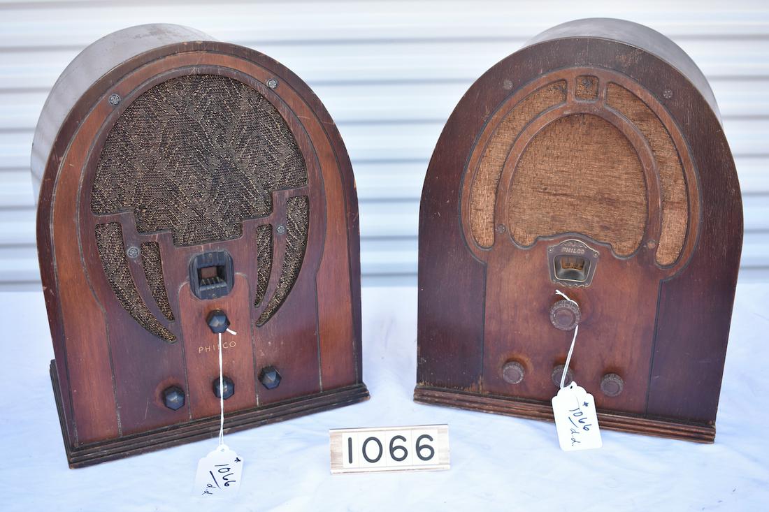 (2) Philco Model 60 Cathedral Radios