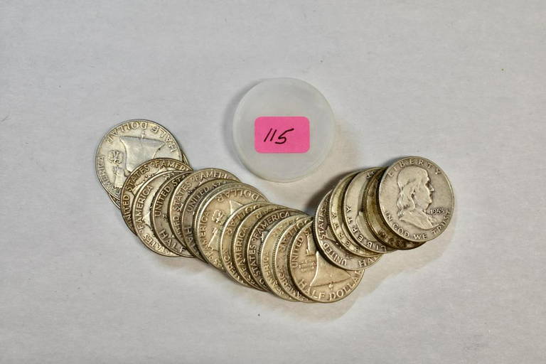 Roll Franklin Half Dollars (#0115) on Dec 03, 2022 | Stanton's ...