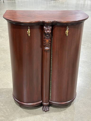 Salter Bow Front Double Door Disc Record Cabinet