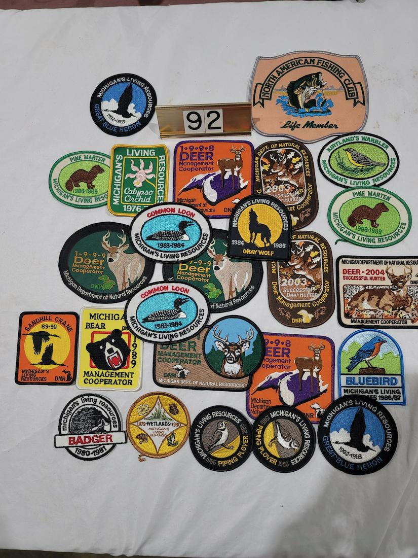 Group Of Miscellaneous Michigan Dnr Patches