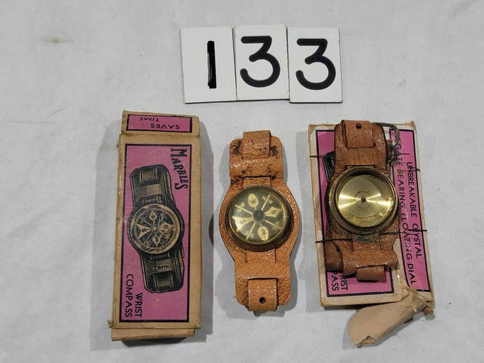 (2) Marbles Wrist Compass