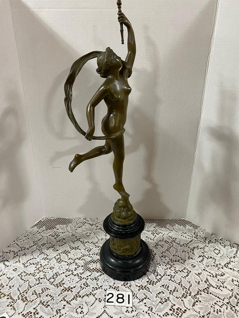 Bradley And Hubbard Gilt Metal Statue Of Venus