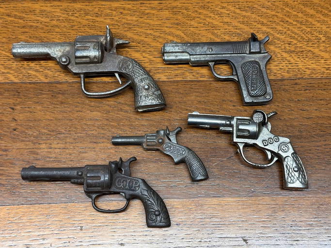 5 Antique Cap Guns