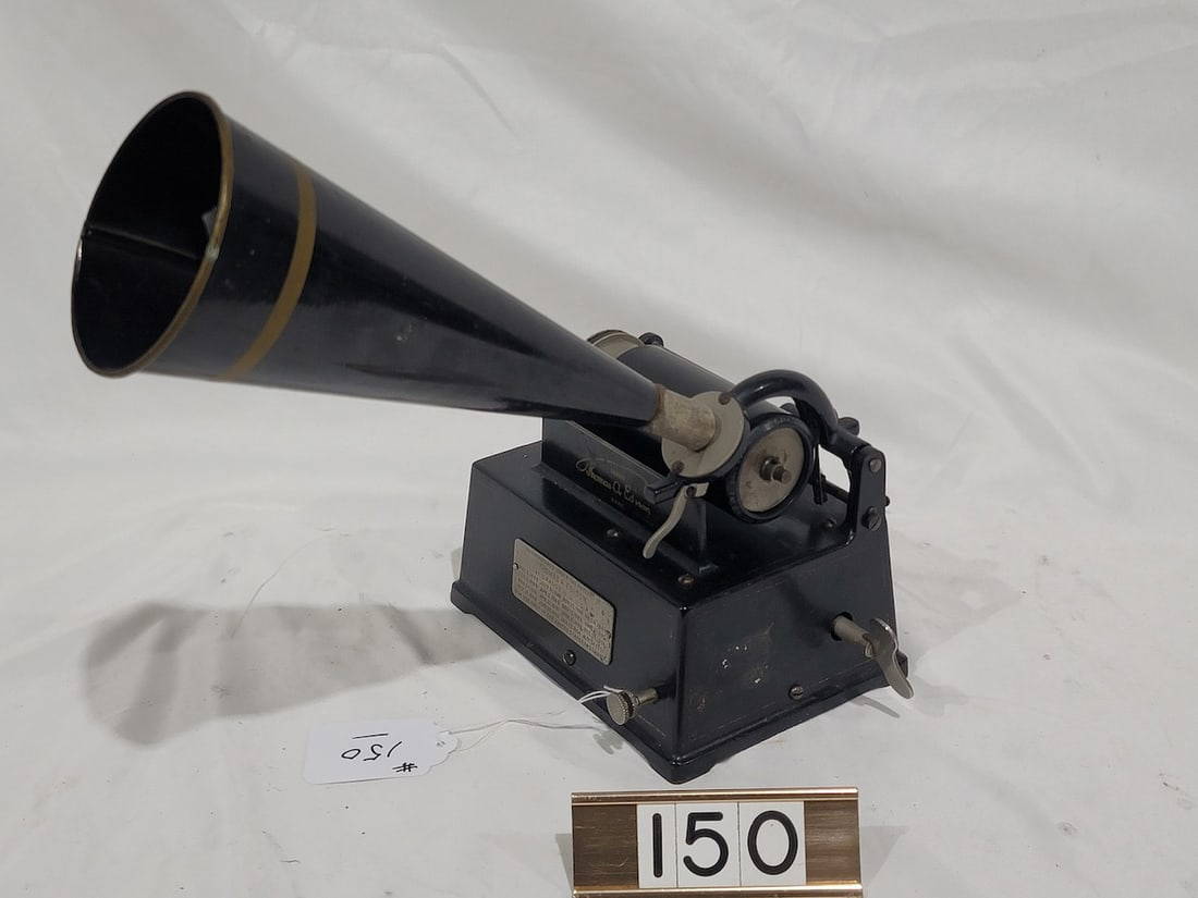 Edison Black "drip-pan" Gem Cylinder Phonograph Auction