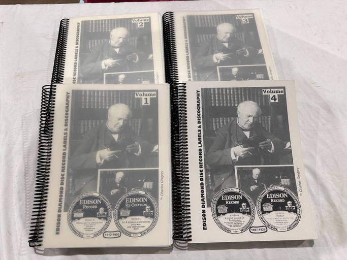 4 Volume Set . Edison Diamond Disc Record Labels And Discography