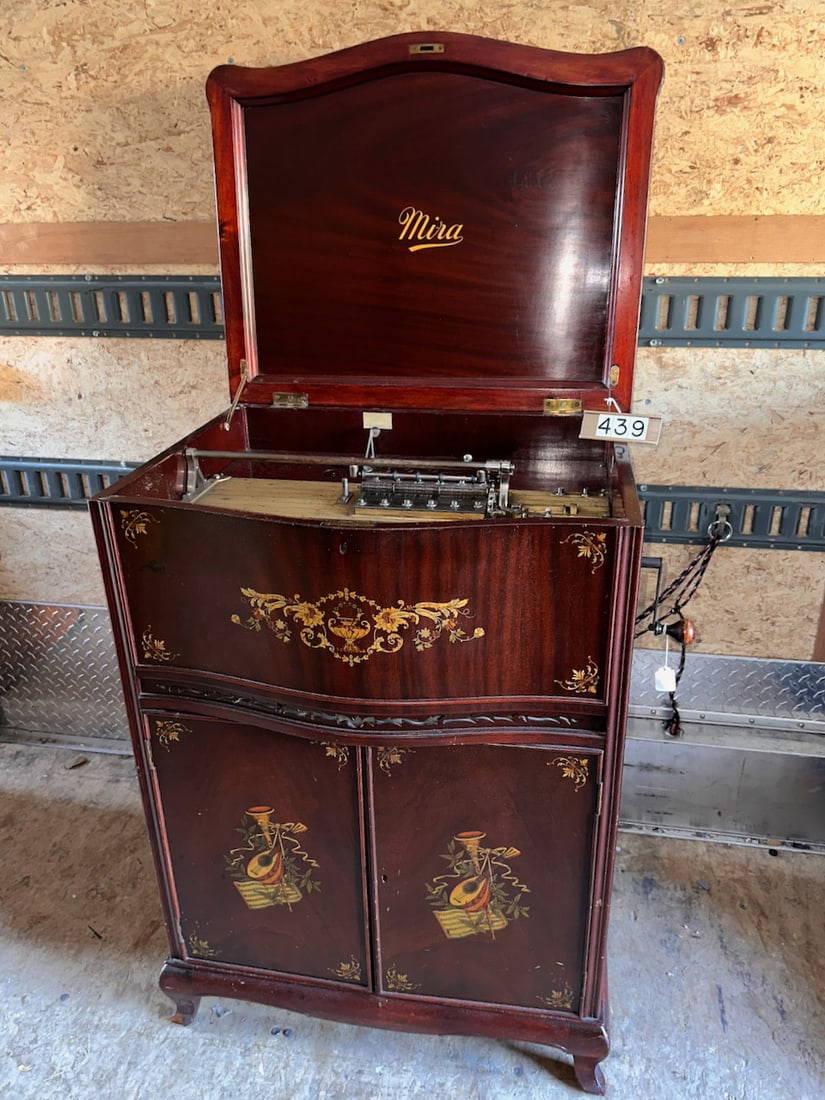 18-1/2"mira Console Disc Music Box Auction