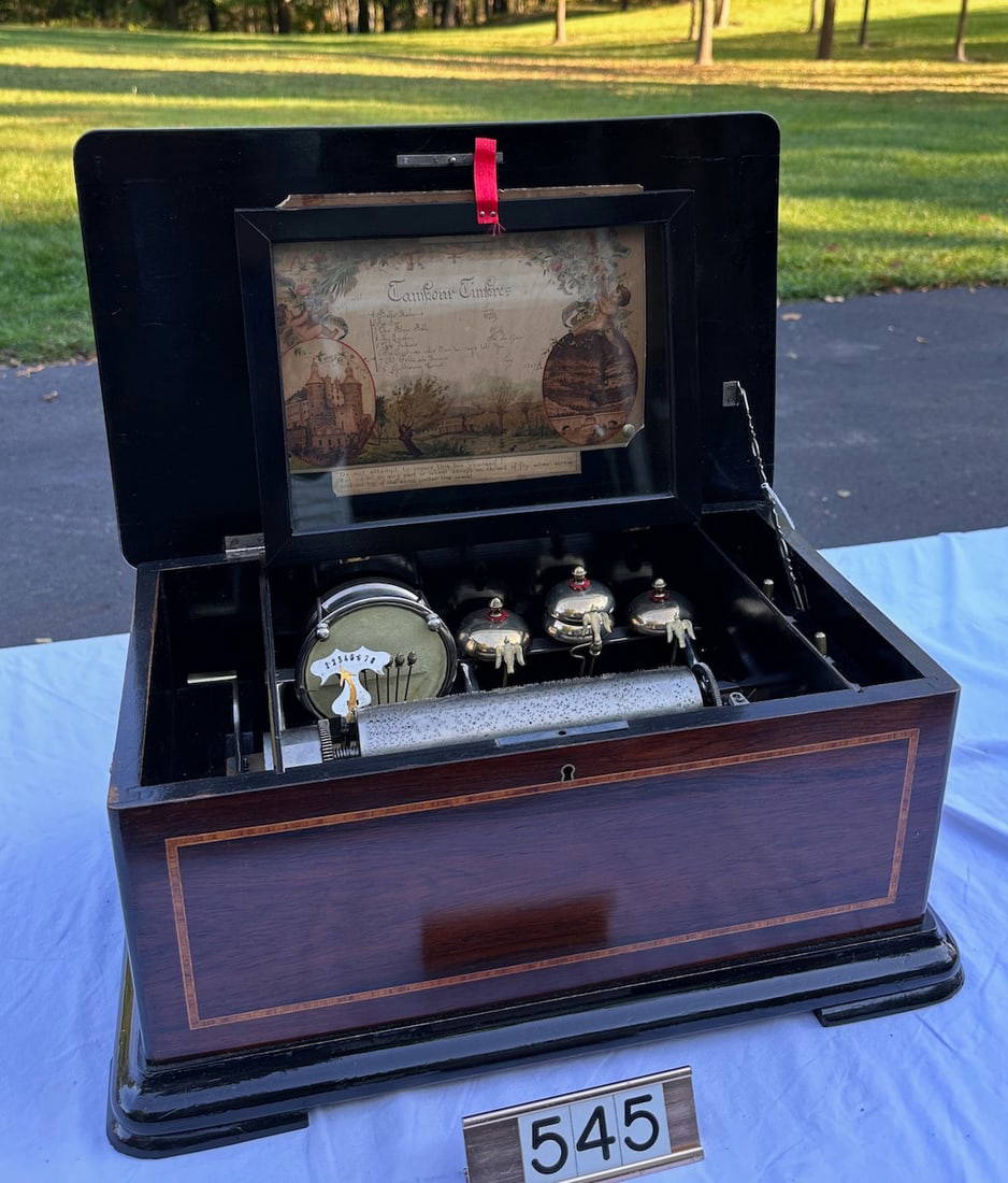 Swiss Cylinder Music Bell Box Auction