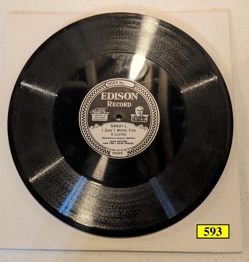Late Edison Diamond Disk 52621 Auction