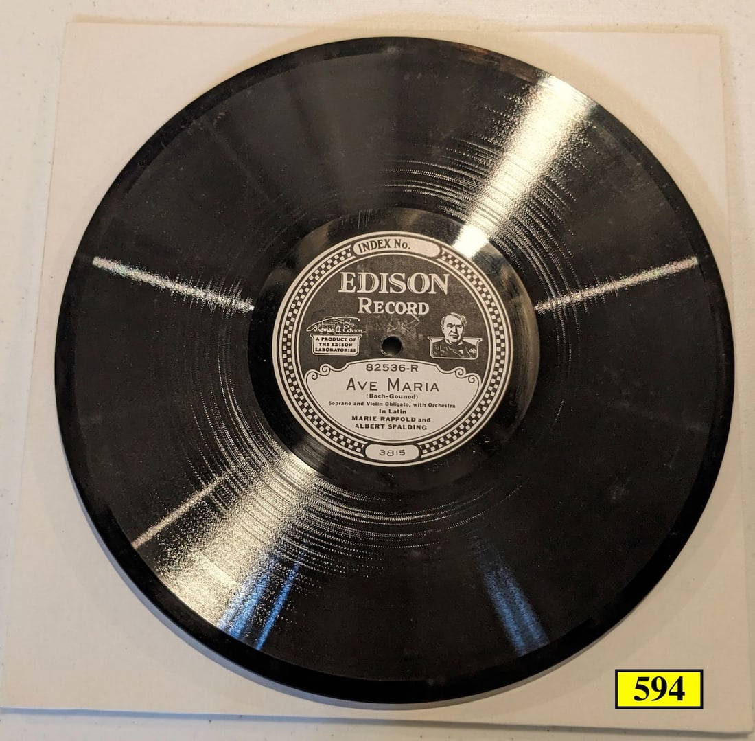 Late Edison Diamond Disk 82536 Auction