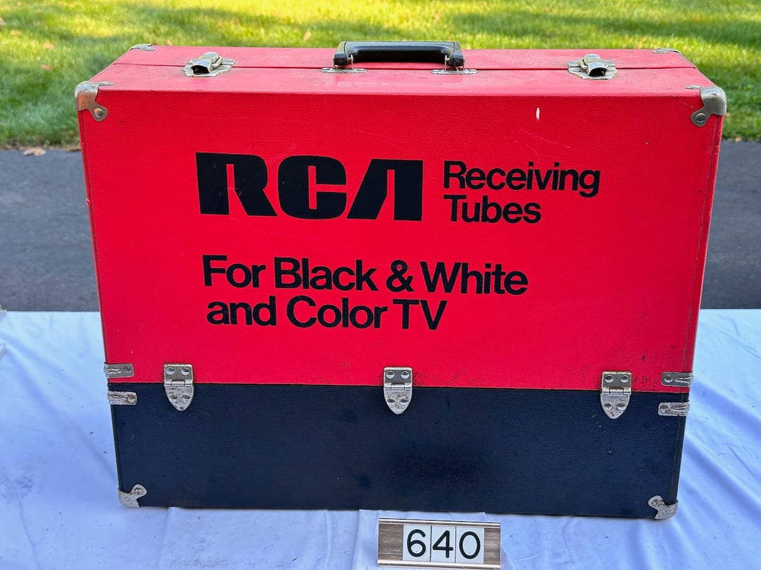 Rca Tv Service Case And Tubes Auction