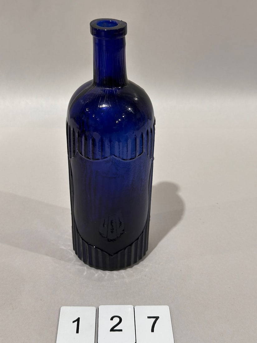 Cumming Smith & Co. Formalin Cobalt Poison Bottle Auction