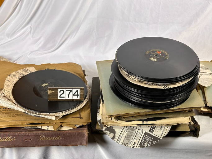 Collection Of Pathe Disc Records