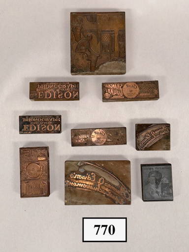 9 Edison Advertising Printer Blocks