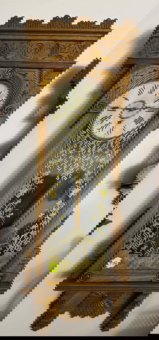 Oak Case Wall Clock Auction