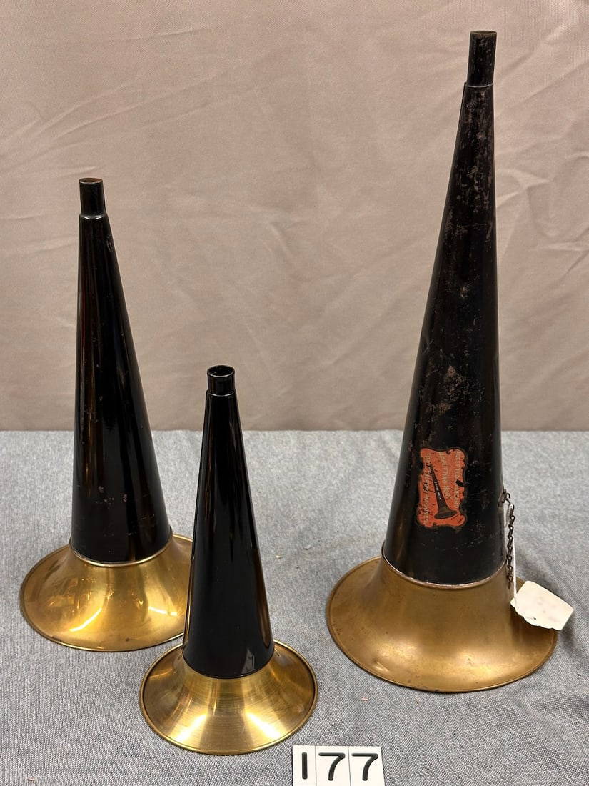 Edison Brass Bell Horns Auction