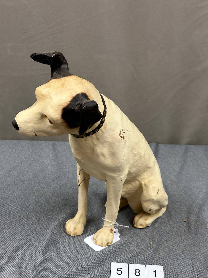 Paper Mache Nipper Dog Auction