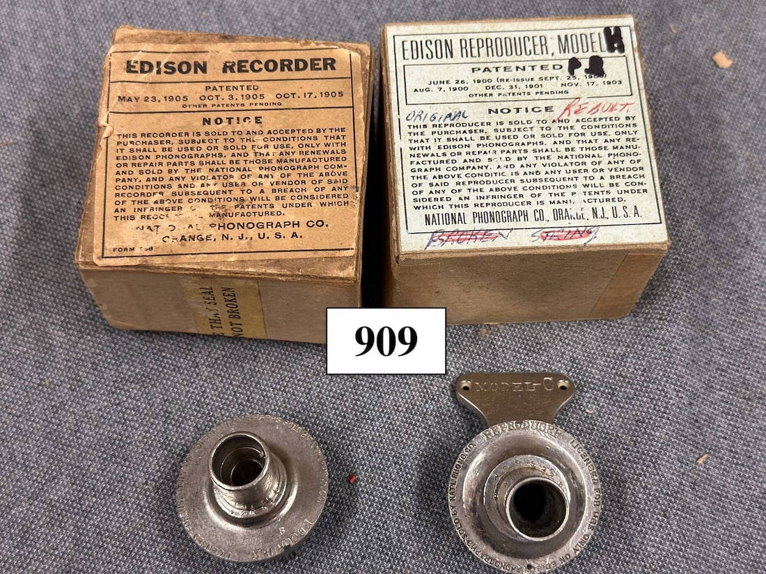 Edison Reproducer And Recorder Auction