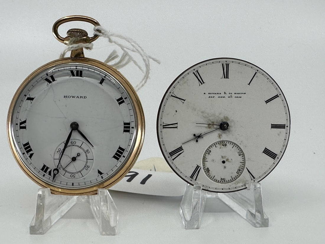 Two Howard Pocket Watches Auction