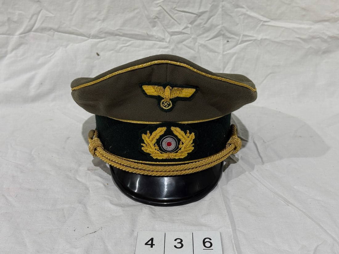 German Wwii Heer General's Visor Cap Auction