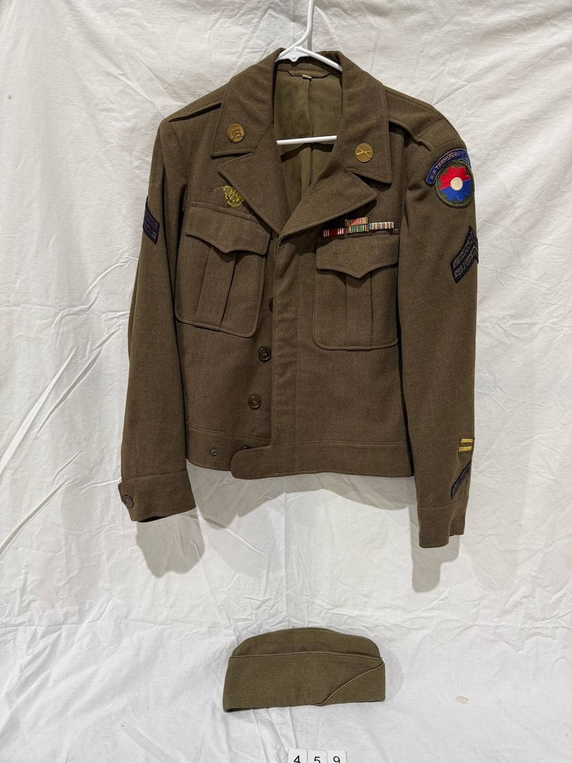 U.s. Army Services Jacket With Cap Auction