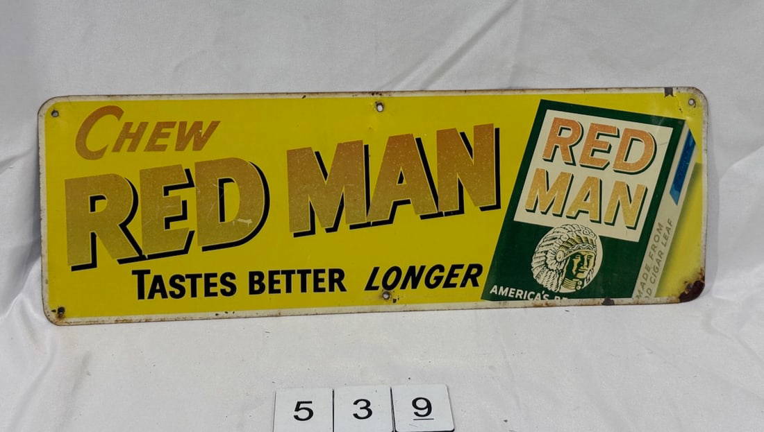 Redman Tin Sign Auction