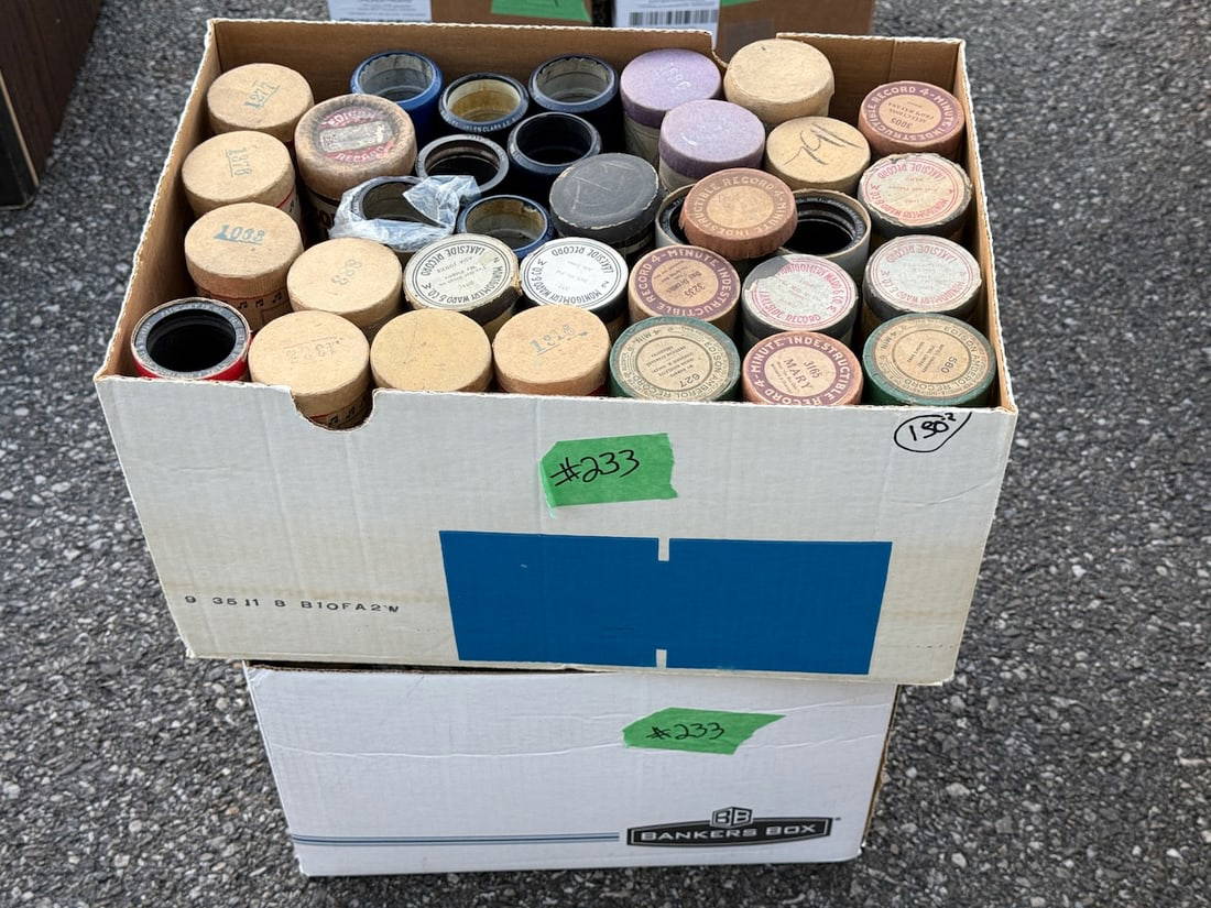 130 Cylinder Records Auction