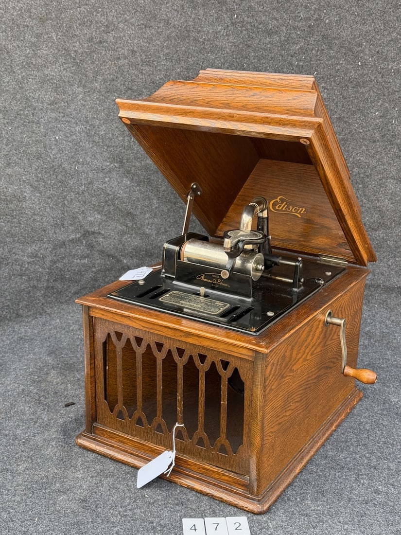 Edison Amberola Bv Iii Cylinder Phonograph Auction