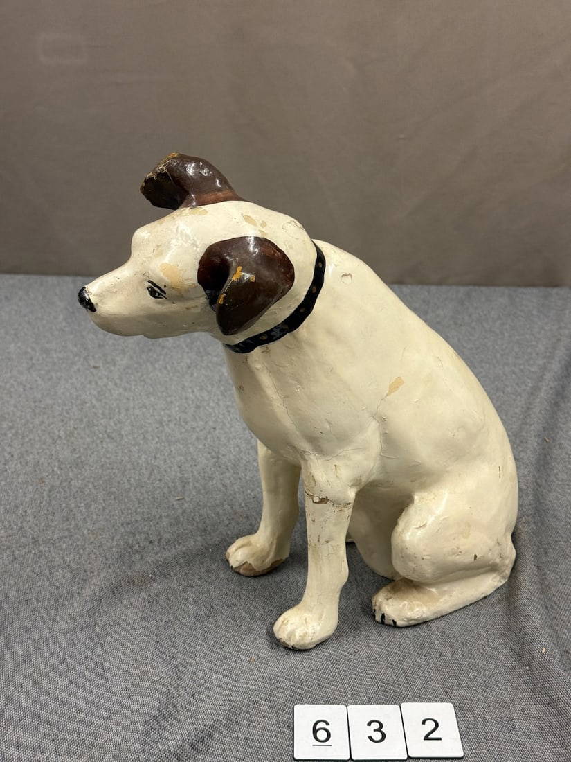 Very Good Nipper Paper Machine Dog Auction