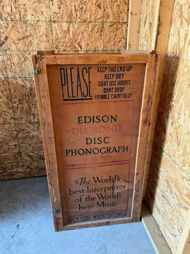 Edison Floor Model Disc Phonograph Crate