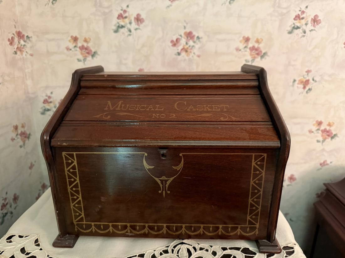 Musical Casket Paper Roll Organ Auction