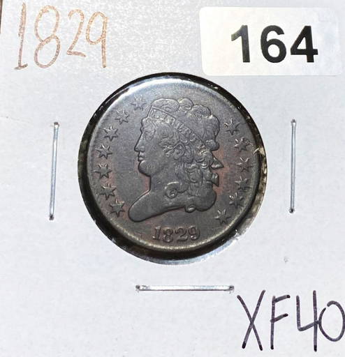 1829 Classic Head Half Cent Lightly Circulated