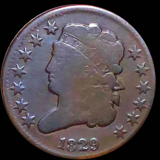 1829 Classic Head Half Cent Nicely Circulated