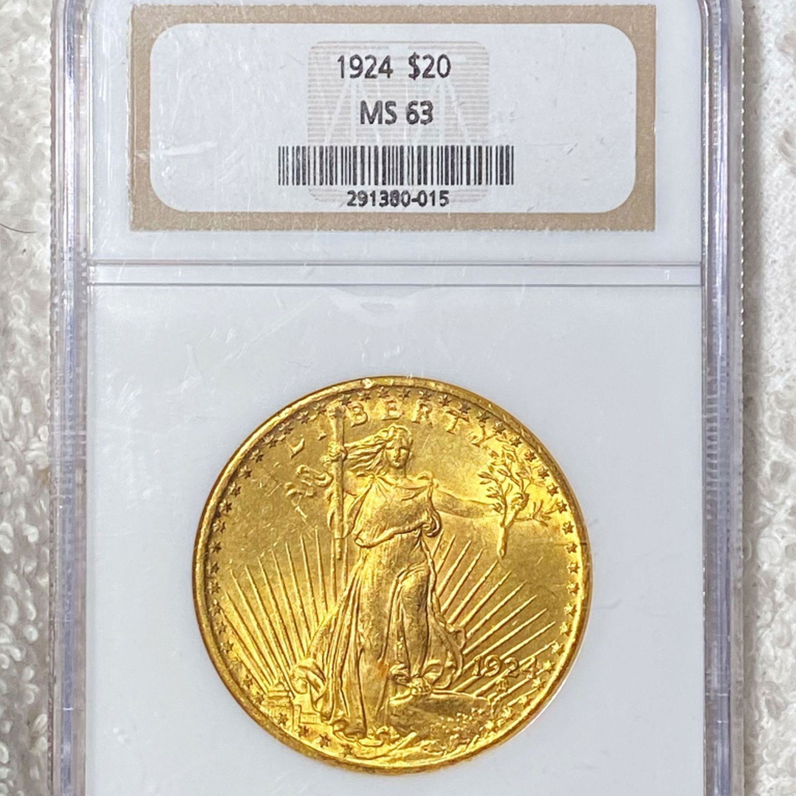 1924 $20 Gold Double Eagle Ngc Ms63