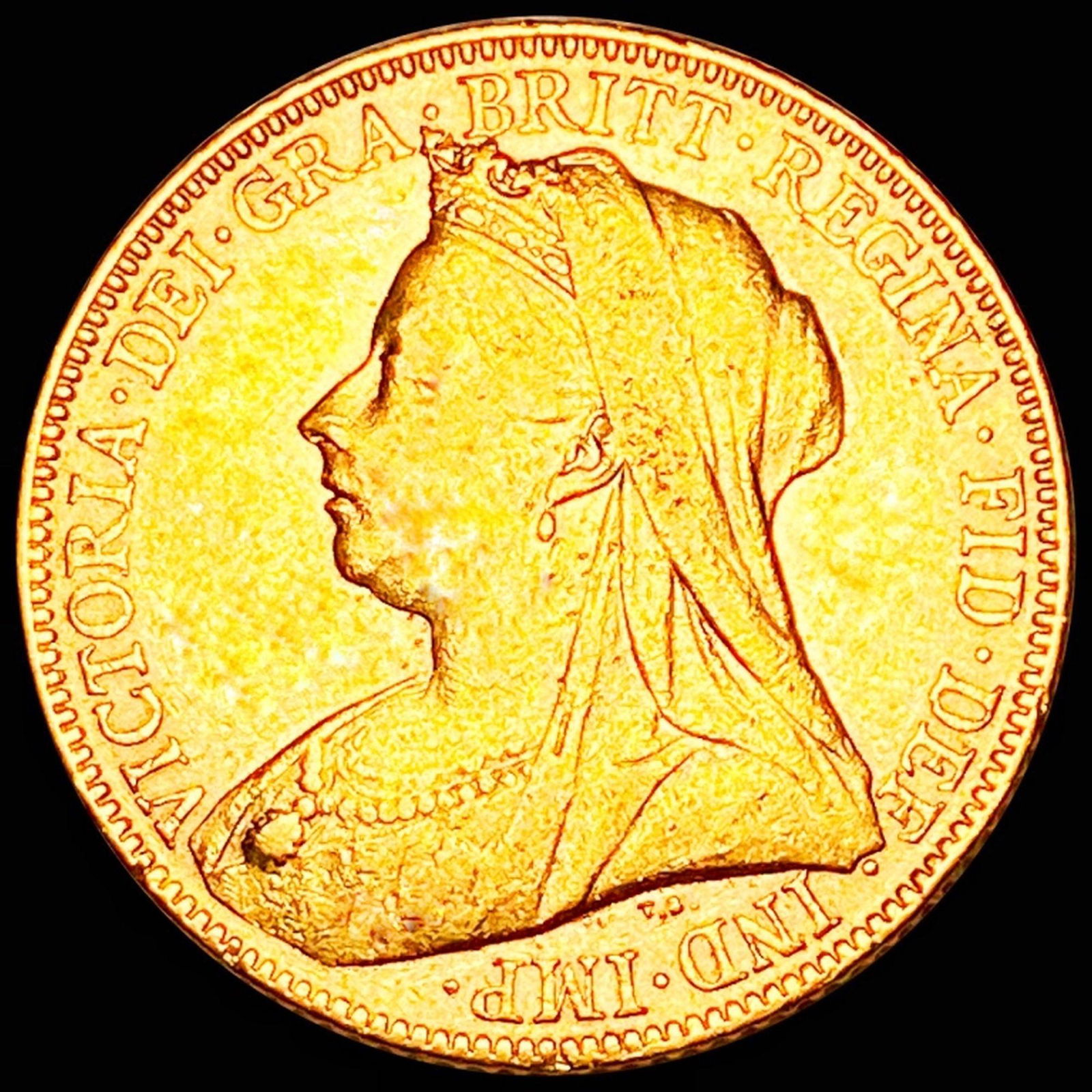 1900 British Gold Sovereign Nearly Uncirculated