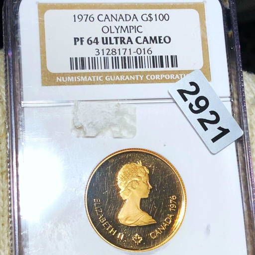 1976 $100 Canadian Gold Coin Ngc Pf 64 Ult Cameo