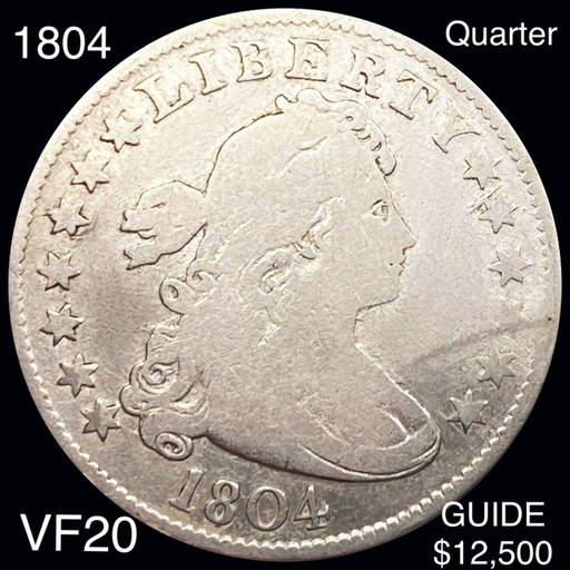 1804 Draped Bust Quarter Nicely Circulated