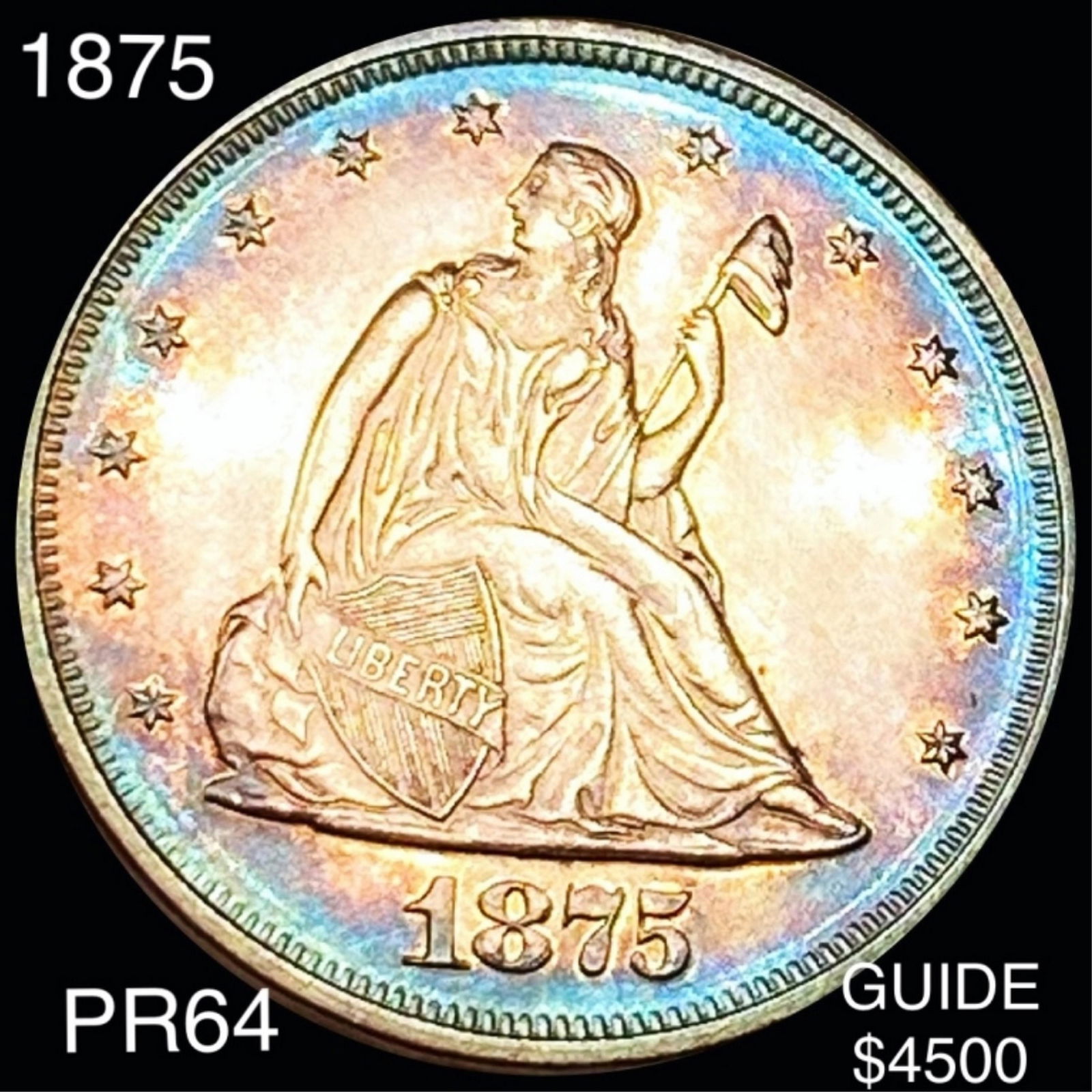 1875 Twenty Cent Piece Choice Proof