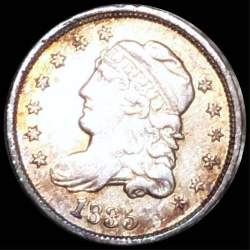 1835 Capped Bust Half Dime Nearly Unc