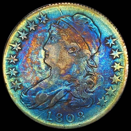 1808 Capped Bust Half Dollar Lightly Circulated