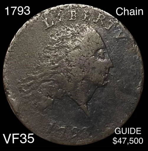 1793 Chain Cent Lightly Circulated