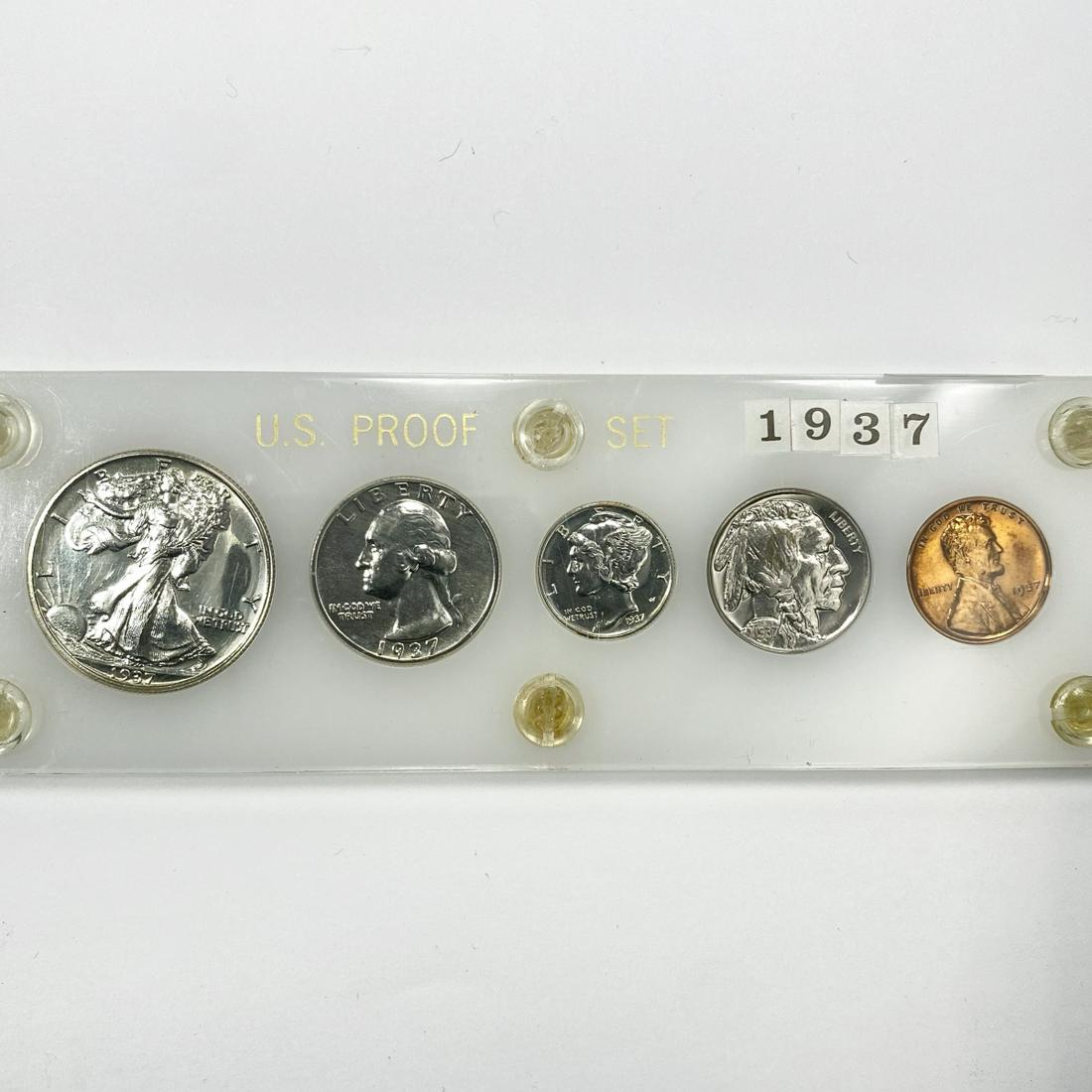 1937 Proof Set (5) Coins