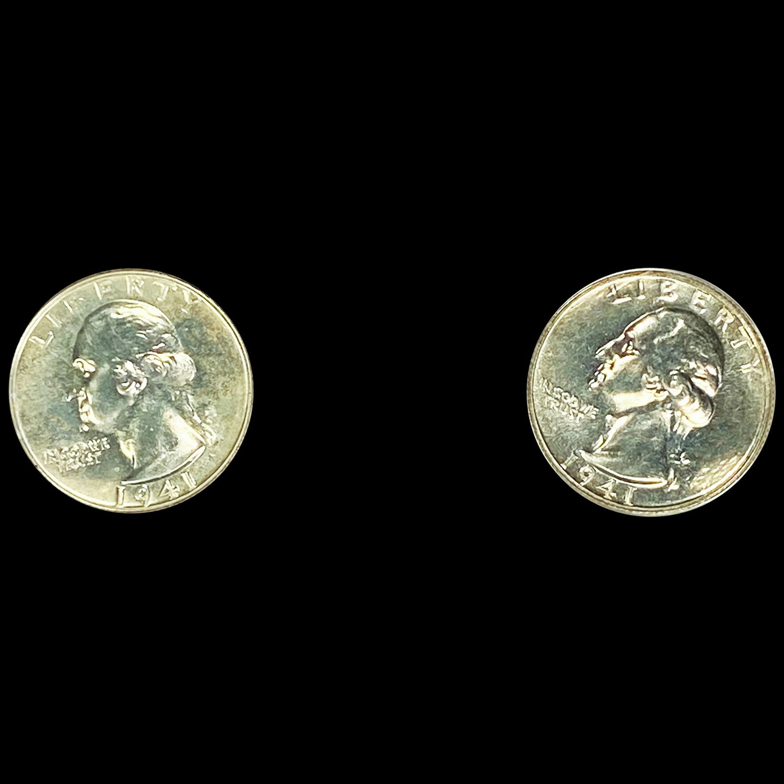 1941 (2) Proof Washington Quarters Choice Proof