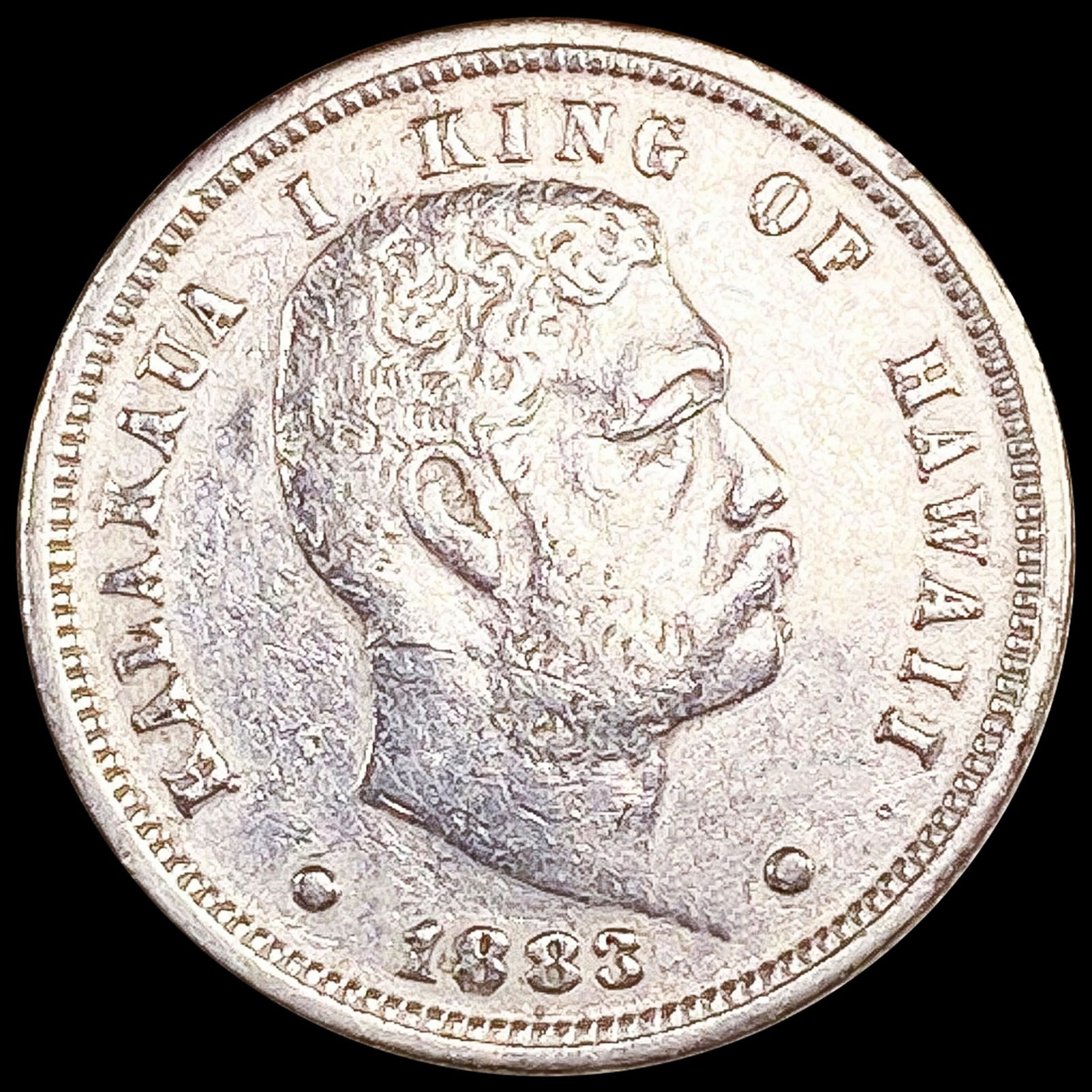 1883 Kingdom Of Hawaii Dime Lightly Circulated