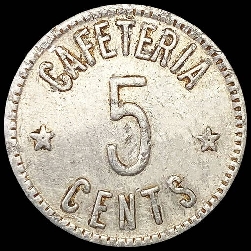 Hawaii Cafeteria 5 Cent Token NICELY CIRCULATED (#98052) on Dec 16 ...