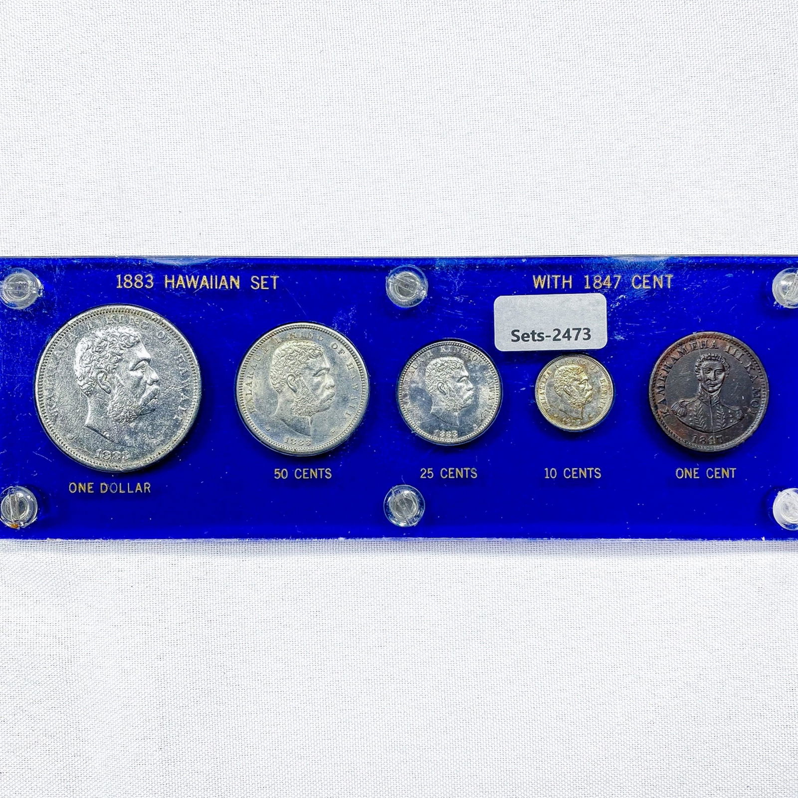 1883 Kingdom of Hawaii Set w/ 1847 Cent (5 Coins) (#101635S) on Dec 31 ...