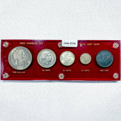 1883 Hawaii Kingdom w/ 1847 Cent 5 Coin Set - Jan 01, 2023 | Gold ...