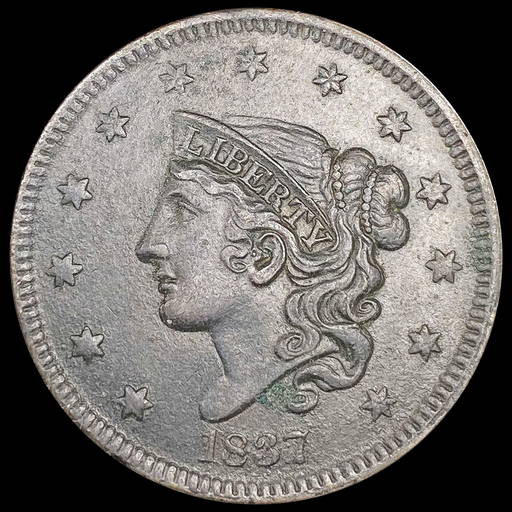 1837 Large Cent Nearly Uncirculated
