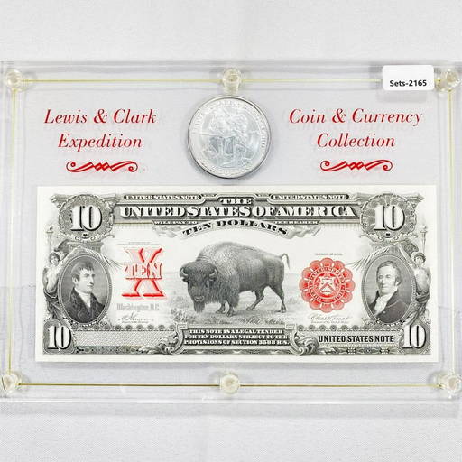 Lewis & Clark Coin & $10 Legal Tender Note Set