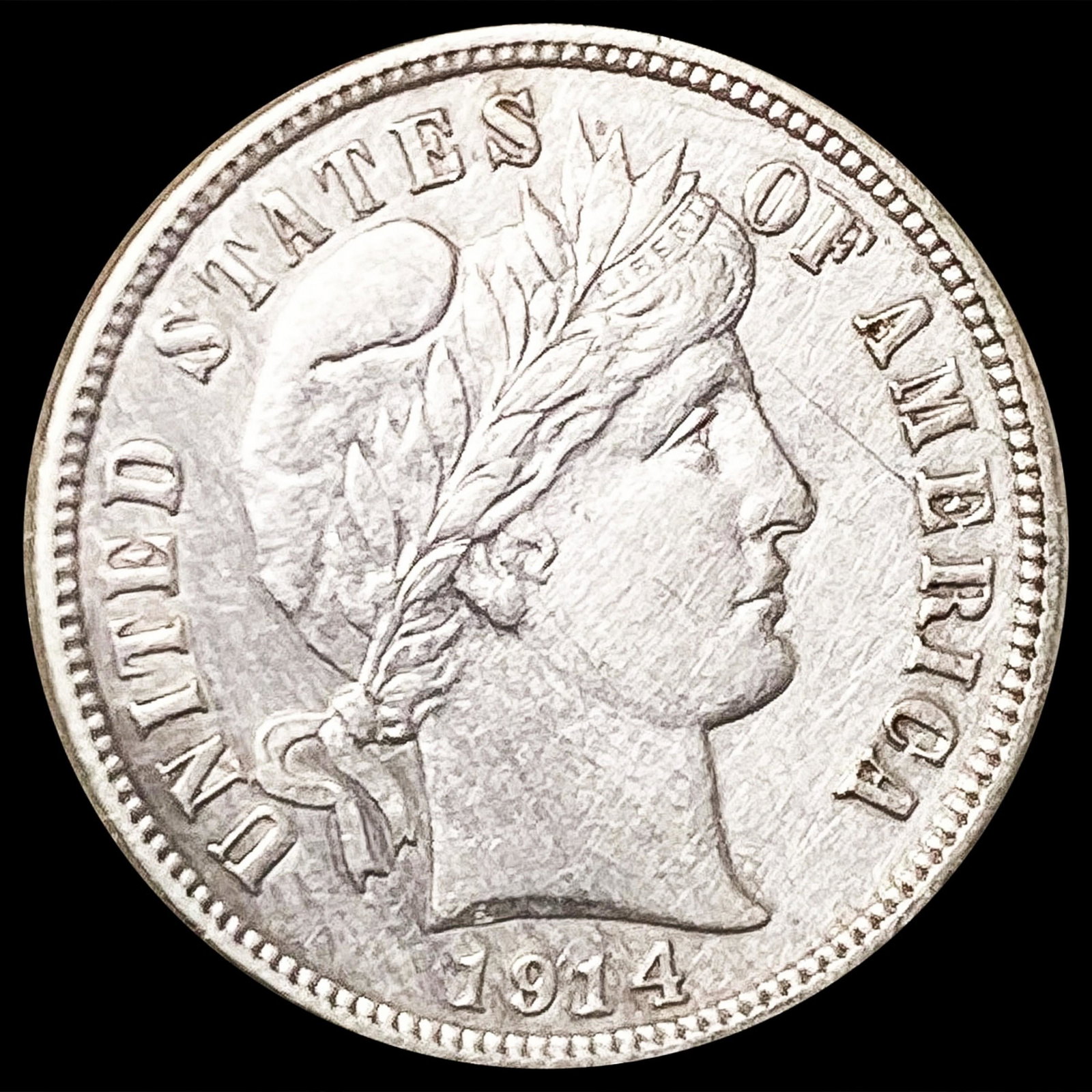 1914 D Barber Dime Closely Uncirculated